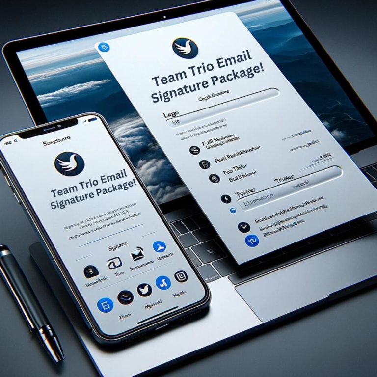 Team Trio Email Signature Package! – Zr Digital Expert LLC